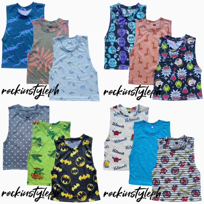 KIDS MUSCLES TEE with sizes | Shopee Philippines