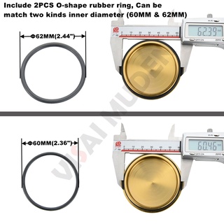 1 Piece Car Racing Wheel Rim Cap Alloy 60MM 61MM 62MM Sport Rim Center ...