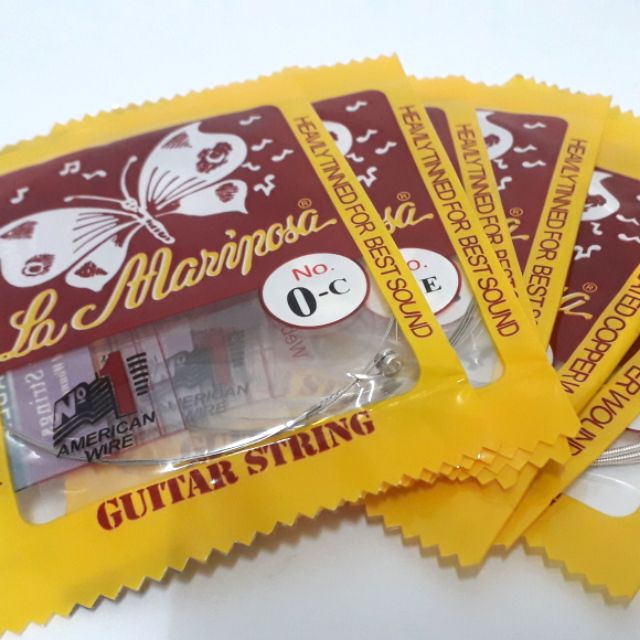 La Mariposa Acoustic Guitar String # 4,5,6-30 strings | Shopee Philippines