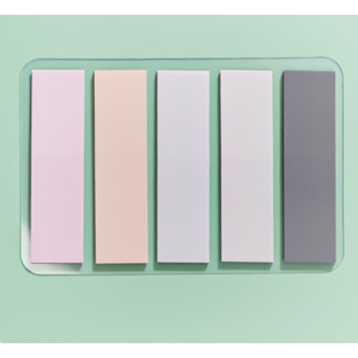 Morandi color palette sticky note memo 5 colors | Shopee Philippines