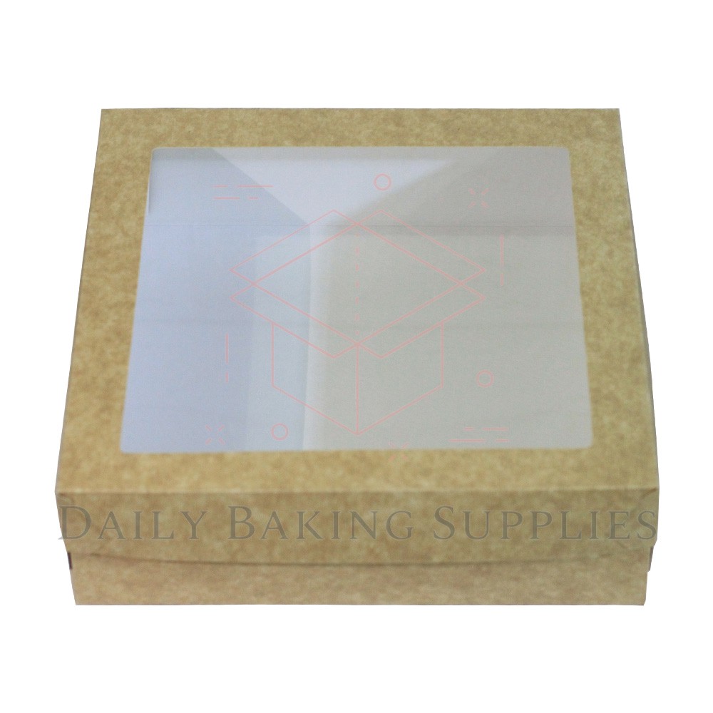 10x10x2" & 10x10x3” - Reversible Cake Box/ White Box/ Kraft Box ...