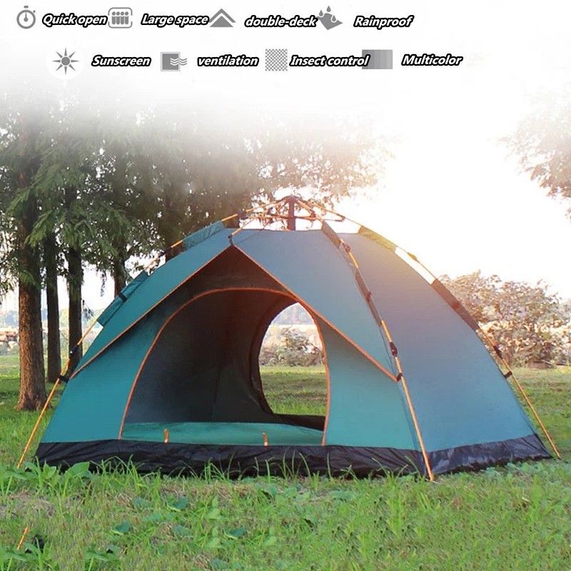 4-5 Person 2m*2m Fully Automatic Tent Outdoor Foldable Camping Auto ...
