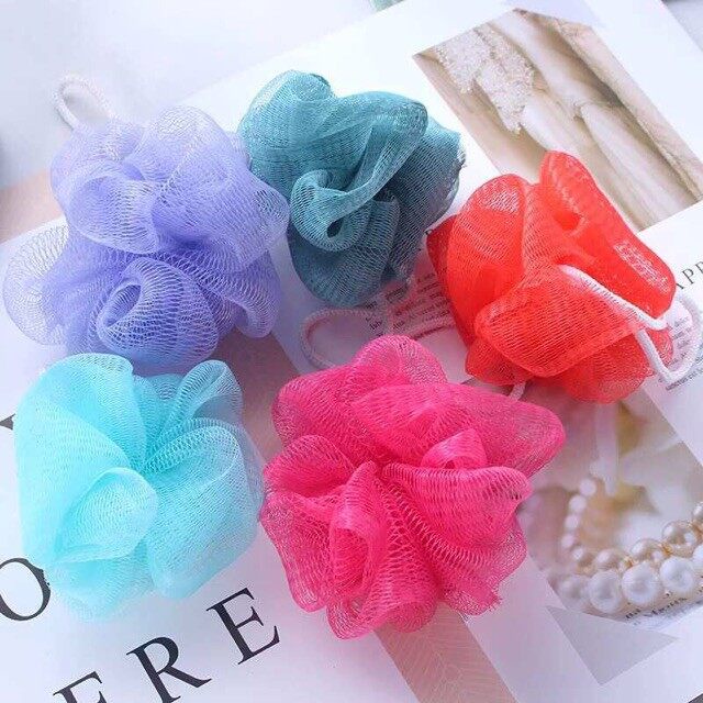 Zeyan New Bath Shower Ball Sponge Bath Loofahs Mesh Pouf Shower Ball