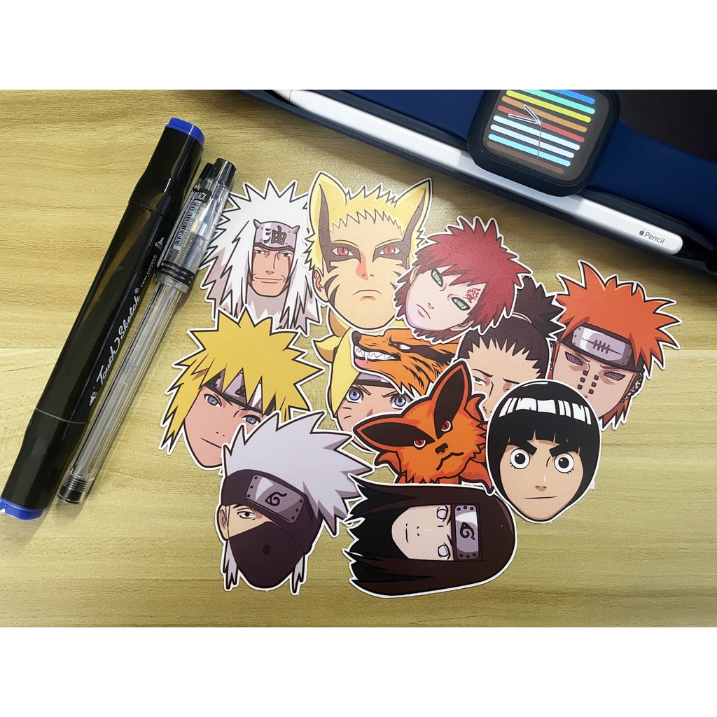 NARUTO HEADS Matte Vinyl Sticker Waterproof and Scratch Proof | Shopee ...