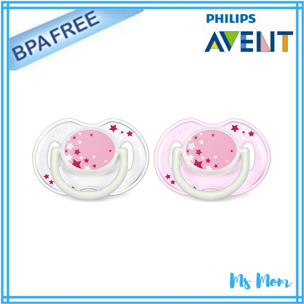 Philips Avent Night Time Pacifier Pink (0-6M) | Shopee Philippines