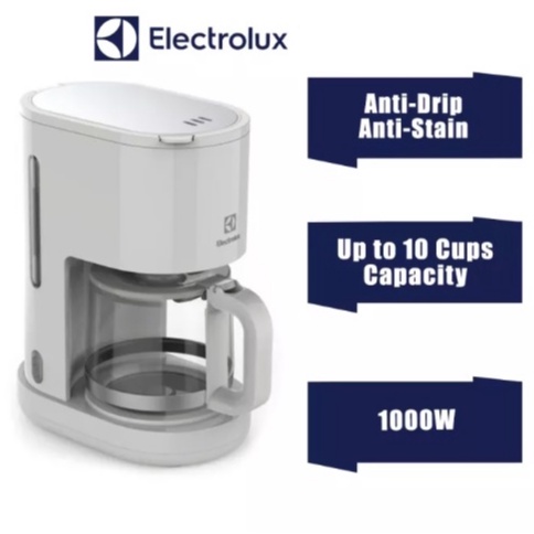 Electrolux E2CM1-200W Coffee Maker 1.25L High Borosilicate Glass Jar ...