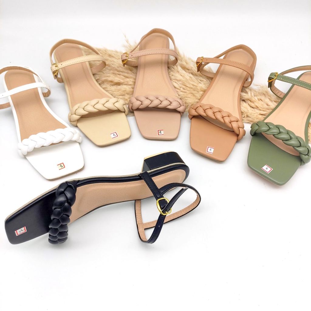 R&A705 1-Inch Square Toe with Single Braided Padded Toe Straps with ...