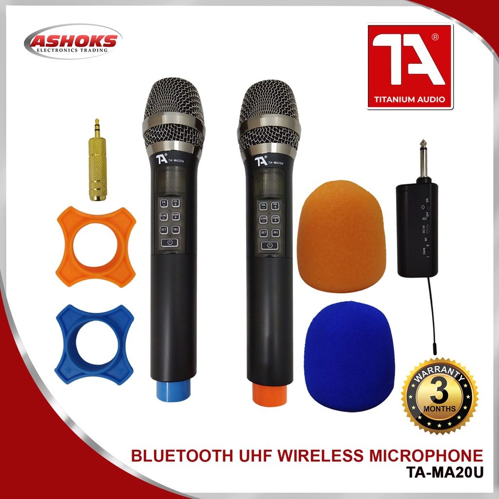 Titanium Audio TA MA20U Wireless Microphone / UHF Wireless Microphone ...