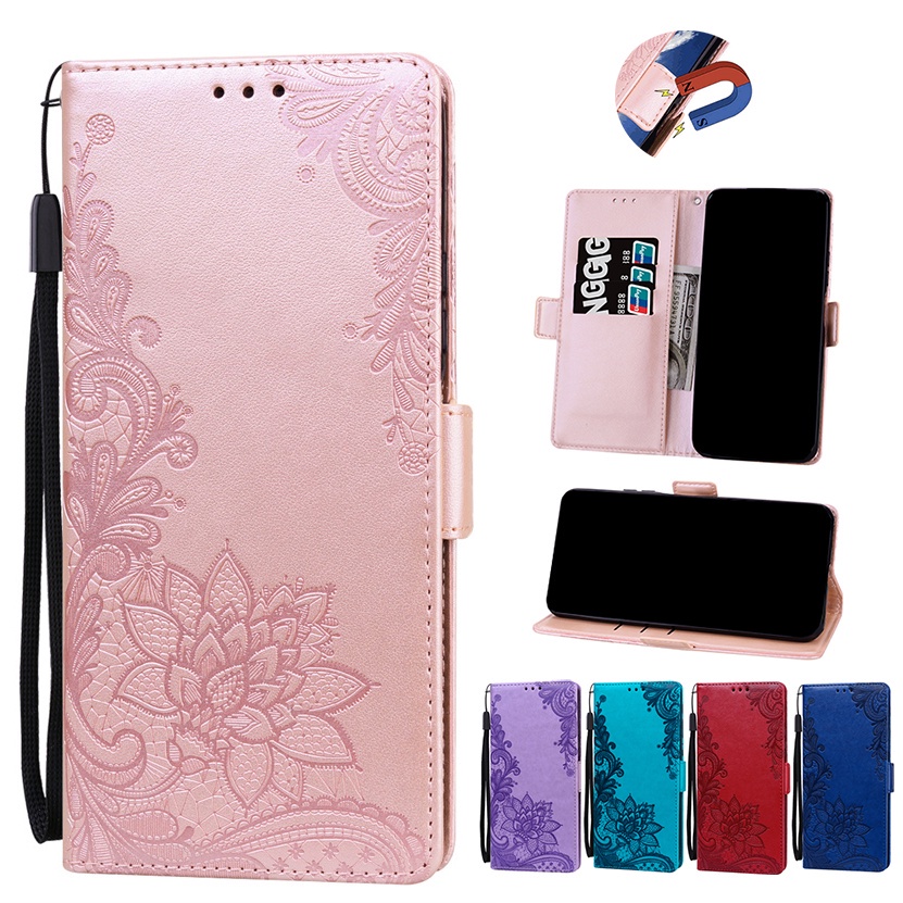 Lace Leather Flip Case For Xiaomi Redmi 13C A3 A2 A1 Note 13 12 11 11s 10 10T 10C 10s 9 9s 9T ...