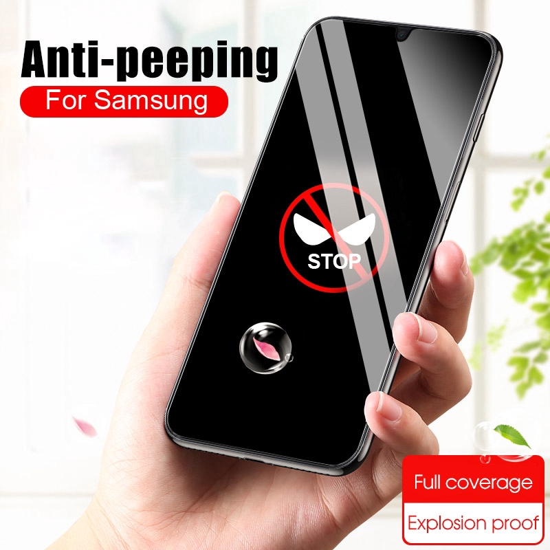 For Samsung Galaxy S10 S10+ S10e Privacy Tempered Glass Film Full ...