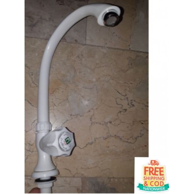 Kitchen Faucet / PVC Faucet / PVC Gooseneck Kitchen Faucet Vertical ...