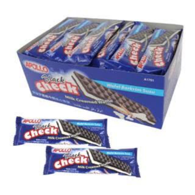 Apollo Black Check Milk Creamed Waffle 648g | Shopee Philippines