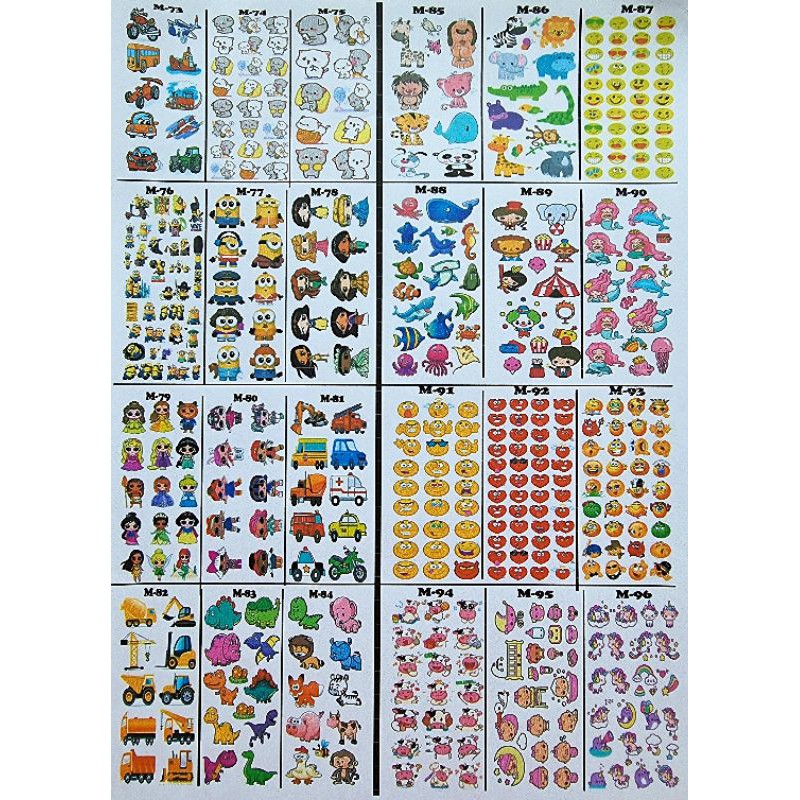 Edible stamp / edible picture / food and drink stickers M73-M96 ...
