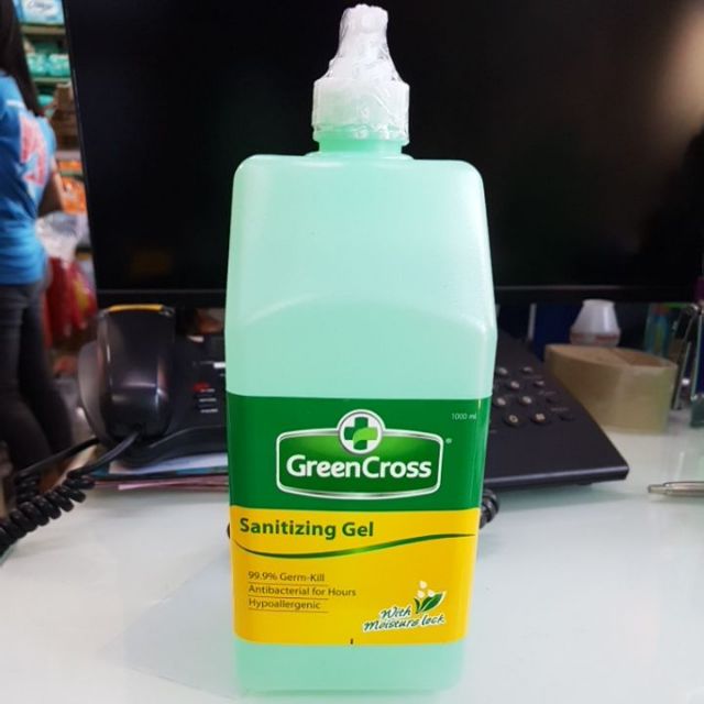 Green Cross Sanitizing Gel(w/ moisture lock)1000ml | Shopee Philippines