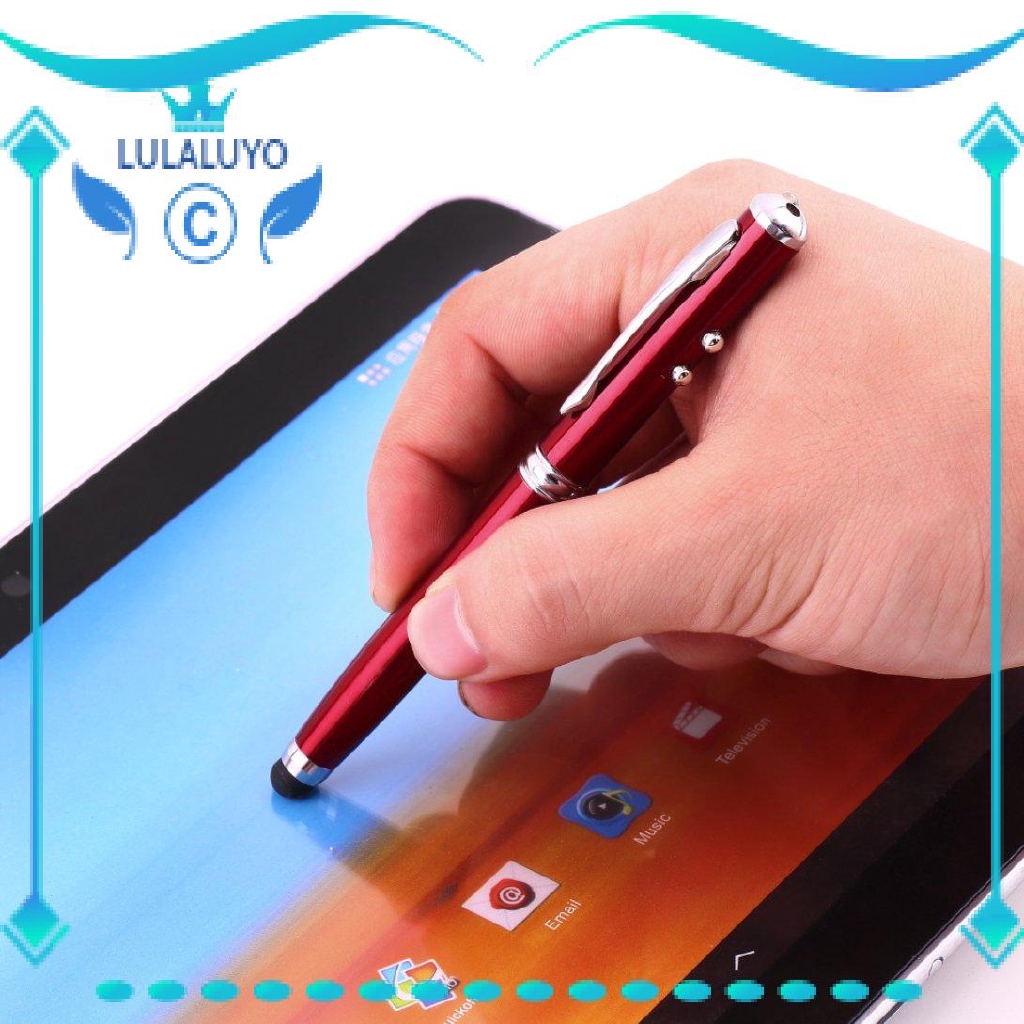 4 in1 LED Laser Pointer Torch Touch Screen Stylus Ball Pen For Cell Phones | Shopee Philippines