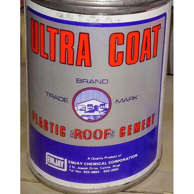 ULTRA COAT PLASTIC ROOF CEMENT ( 1/2 PINT, 1 PINT),SUPER FINE BLACK ...