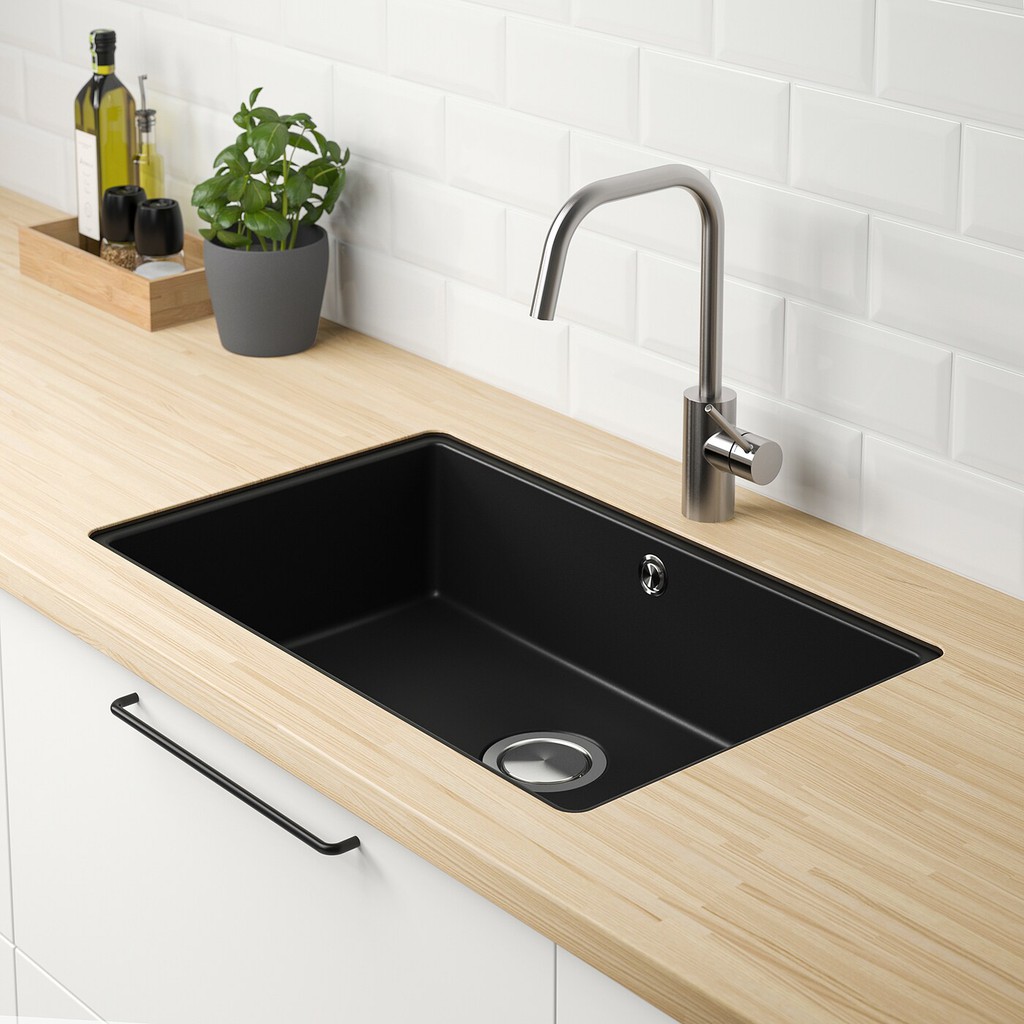 Nano Black Kitchen Sink 304 Stainless Sink Complete set P-trap & dish ...