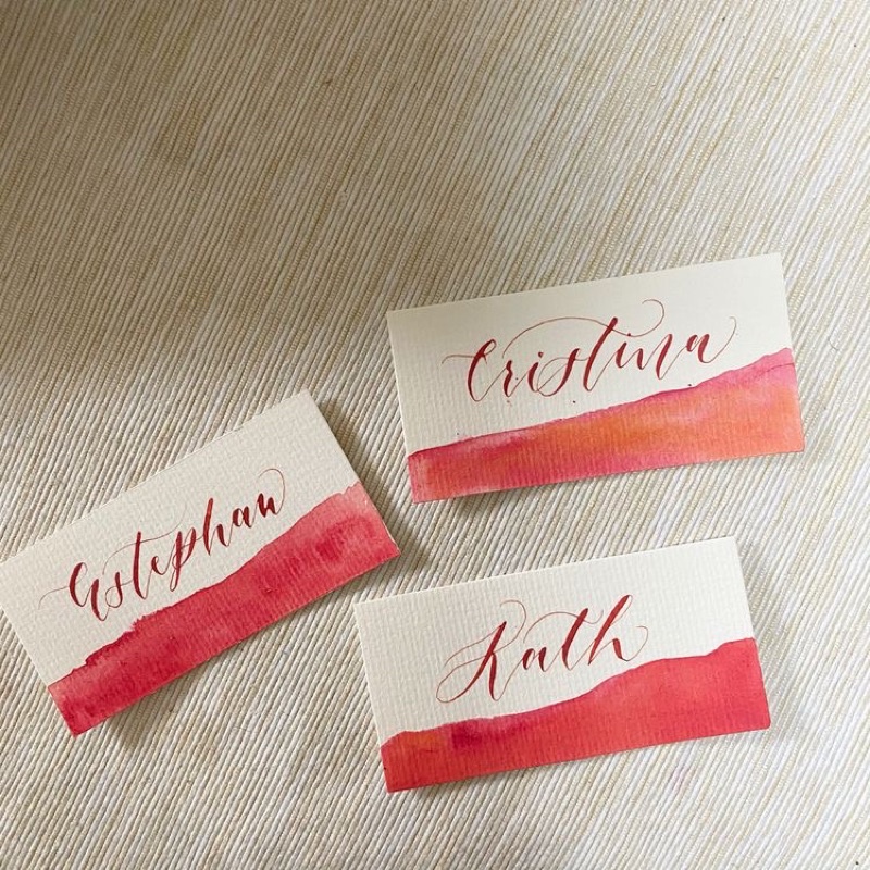 Wedding Place Cards (₱35 EACH, MIN ORDER OF 5 PCS) | Shopee Philippines