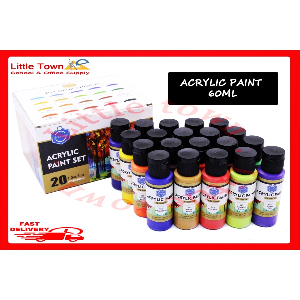 Keep smiling Acrylic paint premium 60ml | Shopee Philippines