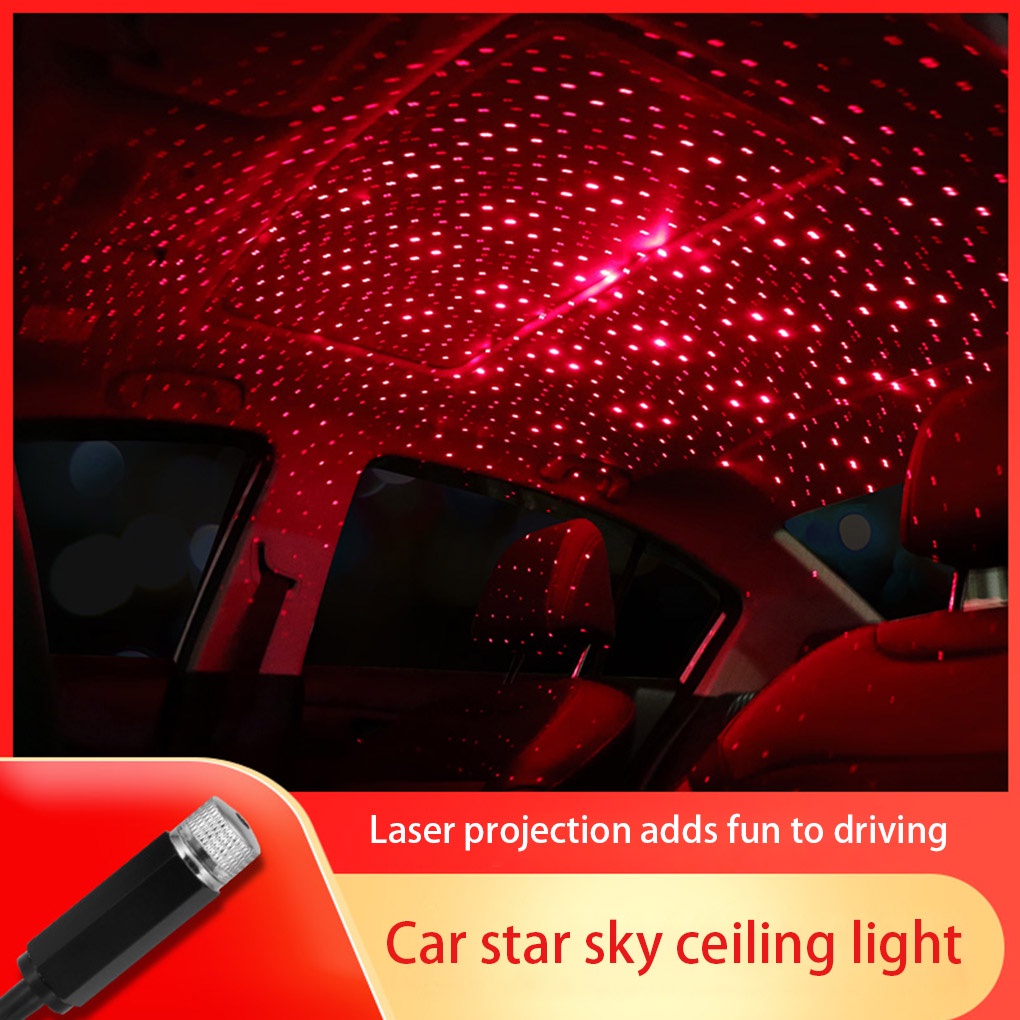 [Biho] Car Roof Projection Light USB Portable Adjustable LED Atmosphere ...