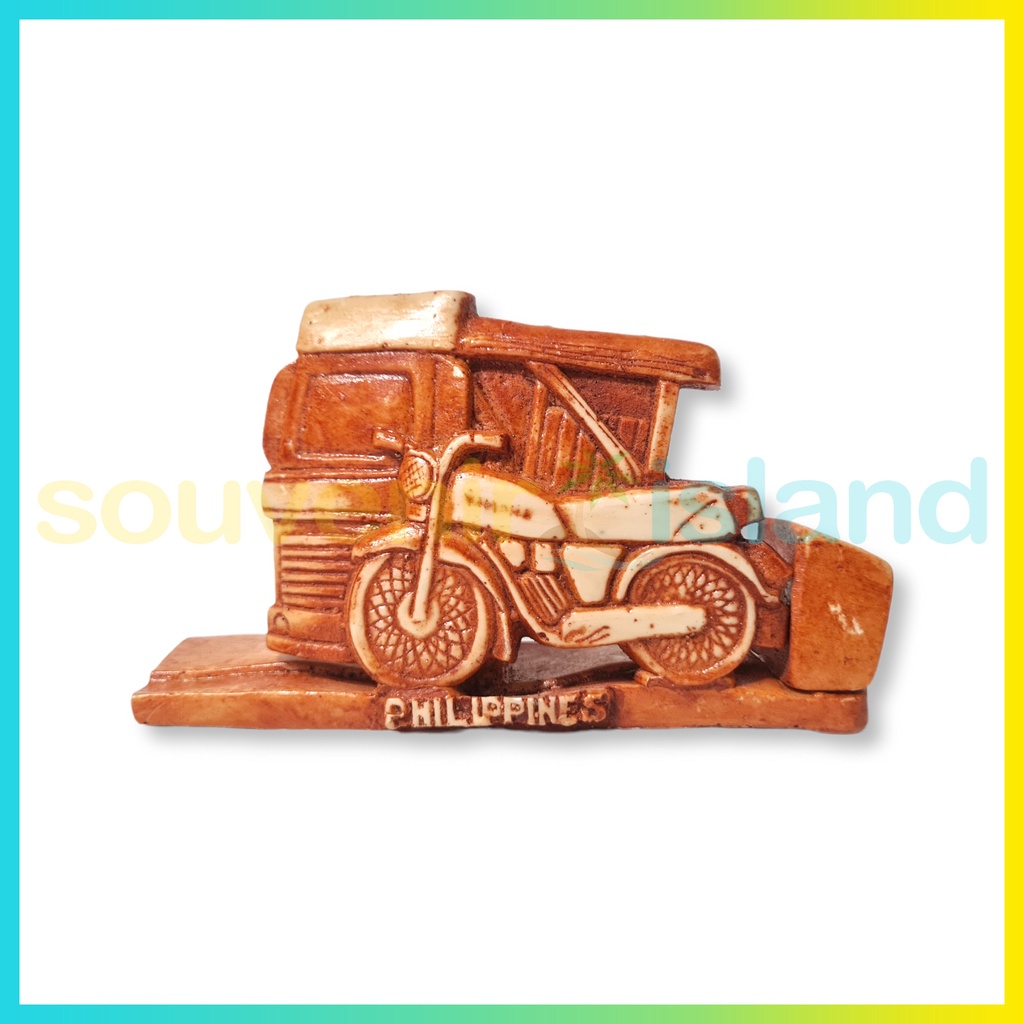 Resin Character Table Penholder Philippine Souvenir (Jeep, Kalesa ...