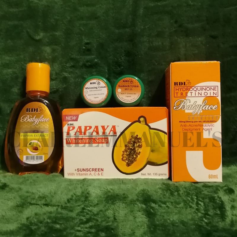 RDL Papaya Set 5 pcs | Shopee Philippines