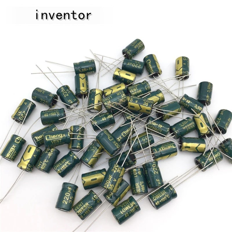 2-50pcs 50V 63V 35V 100V 250V 400V High Frequency Low ESR Aluminum Capacitor 2200UF 10UF 47UF ...