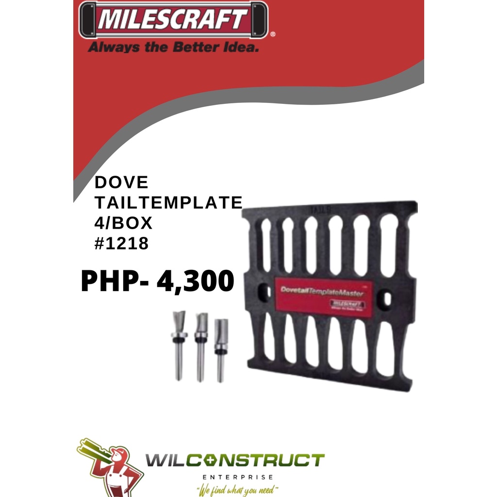 MILESCRAFT DOVETAIL TEMPLATE MASTER(1218) | Shopee Philippines