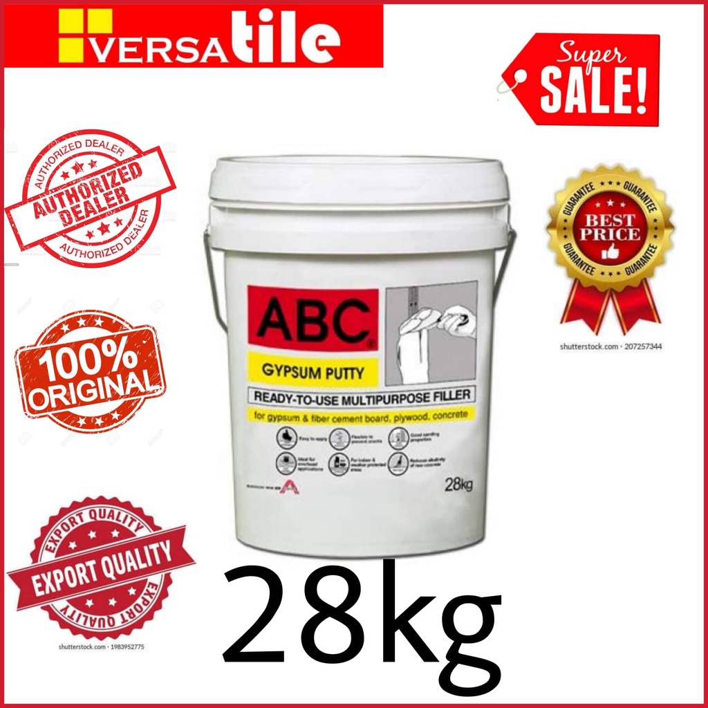 ABC Gypsum Putty 28kg, Ready To Use Joint Filler | Shopee Philippines