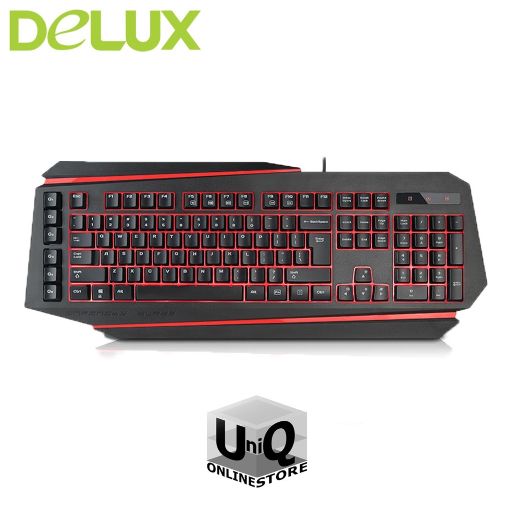 Delux K9500 Professional Gaming USB Keyboard with 7 Color | Shopee ...