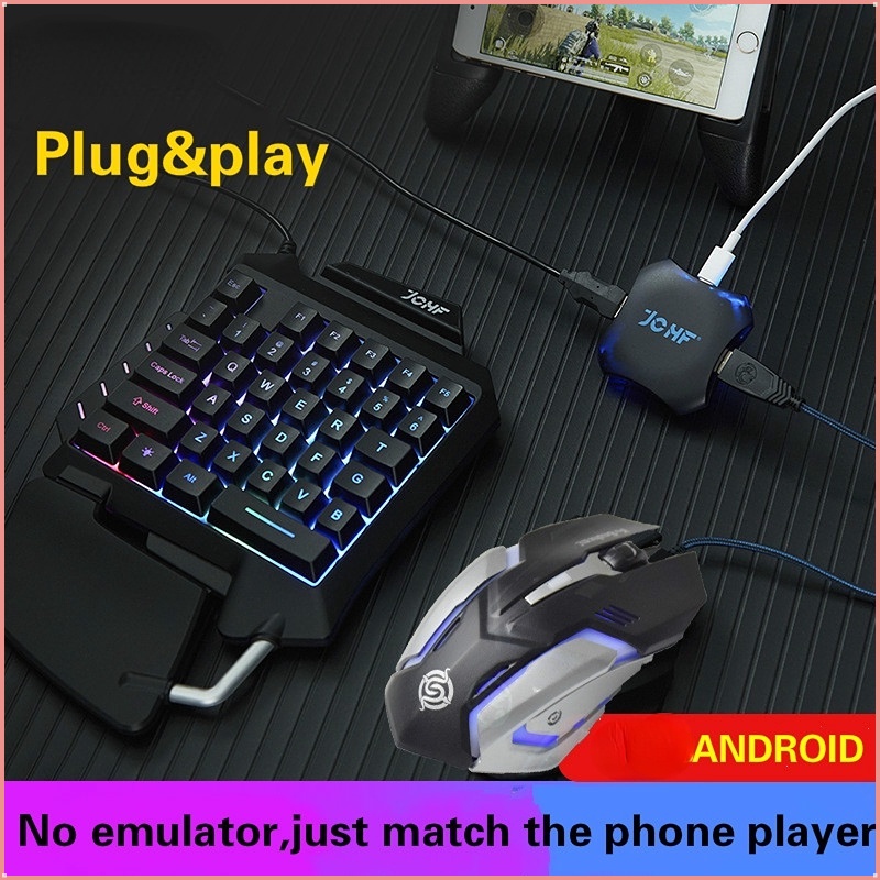 5 Piece Gaming Set Pubg Mobile Controller Bluetooth Connect Gamepad ...