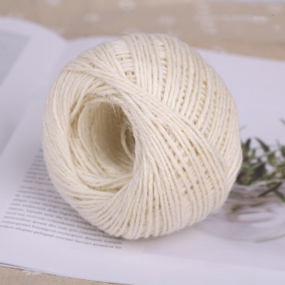 qjoq.ph | 120m White Cotton Textured Twine String/Paper Twine/Colored ...