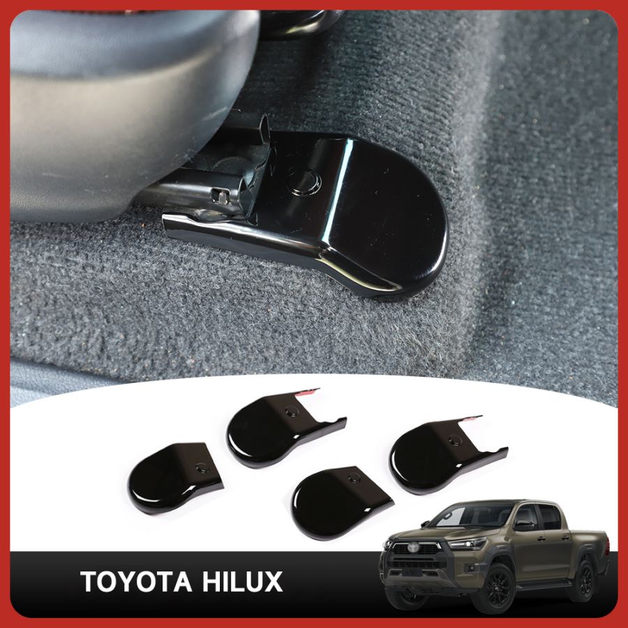 for Toyota Hilux 15-21 Black Anti-dust Seat Bracket Fixing Bolts Cover ...