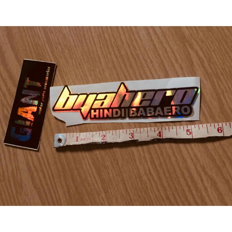 Byahero di babaero sticker hologram waterproof(SOLD PER PCS) | Shopee ...