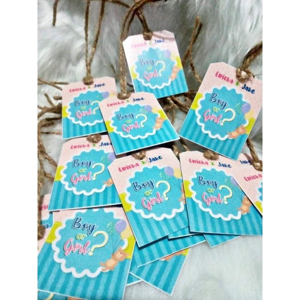 ZACS Customize Gift tag, souvenir tag, lootbag tag, sticker giveaway ...