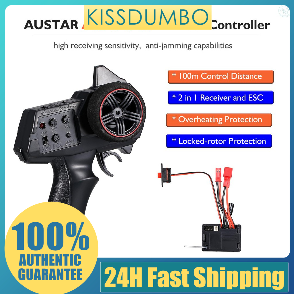 AUSTAR AX-7S 2.4G 3CH Transmitter Remote Controller with 2 in 1 ...