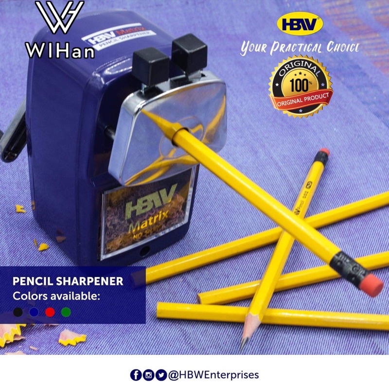 WIHan Original HBW Matrix Pencil Sharpener 4.5″ / Stainless Steel With ...