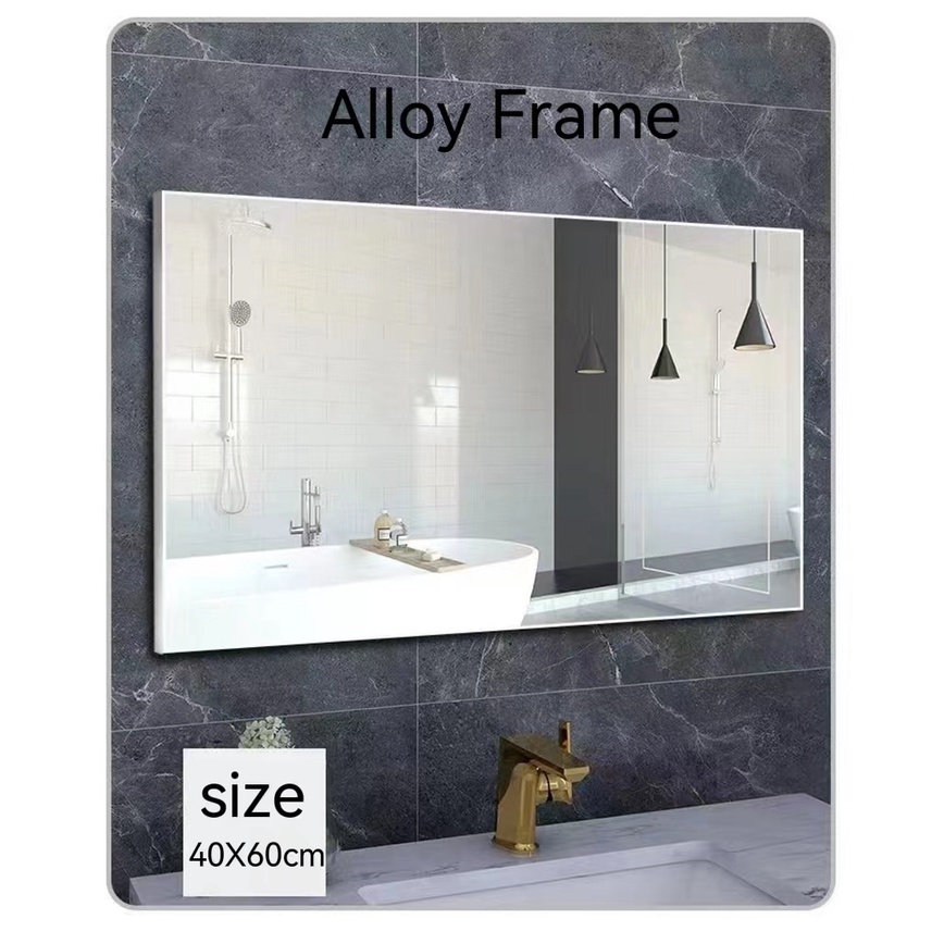 Mirror HD Bathroom Mirror Makeup Mirror Wall-mounted Bedroom Mirror ...