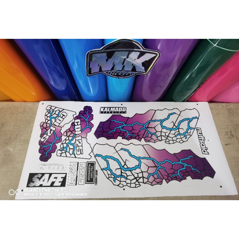 KAWASAKI HD3 KIDLAT PRINTED DECALS | Shopee Philippines