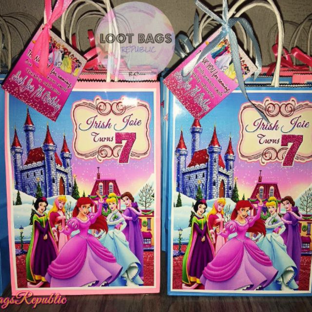Disney Princess Personalized Lootbag | Shopee Philippines