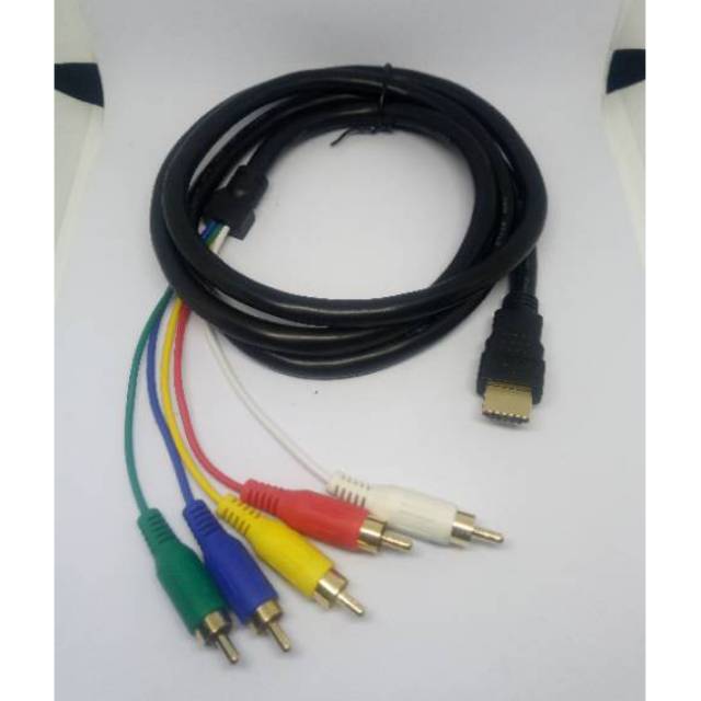 Splitter HDMI to 5 RCA AV Converter Cable | Shopee Philippines
