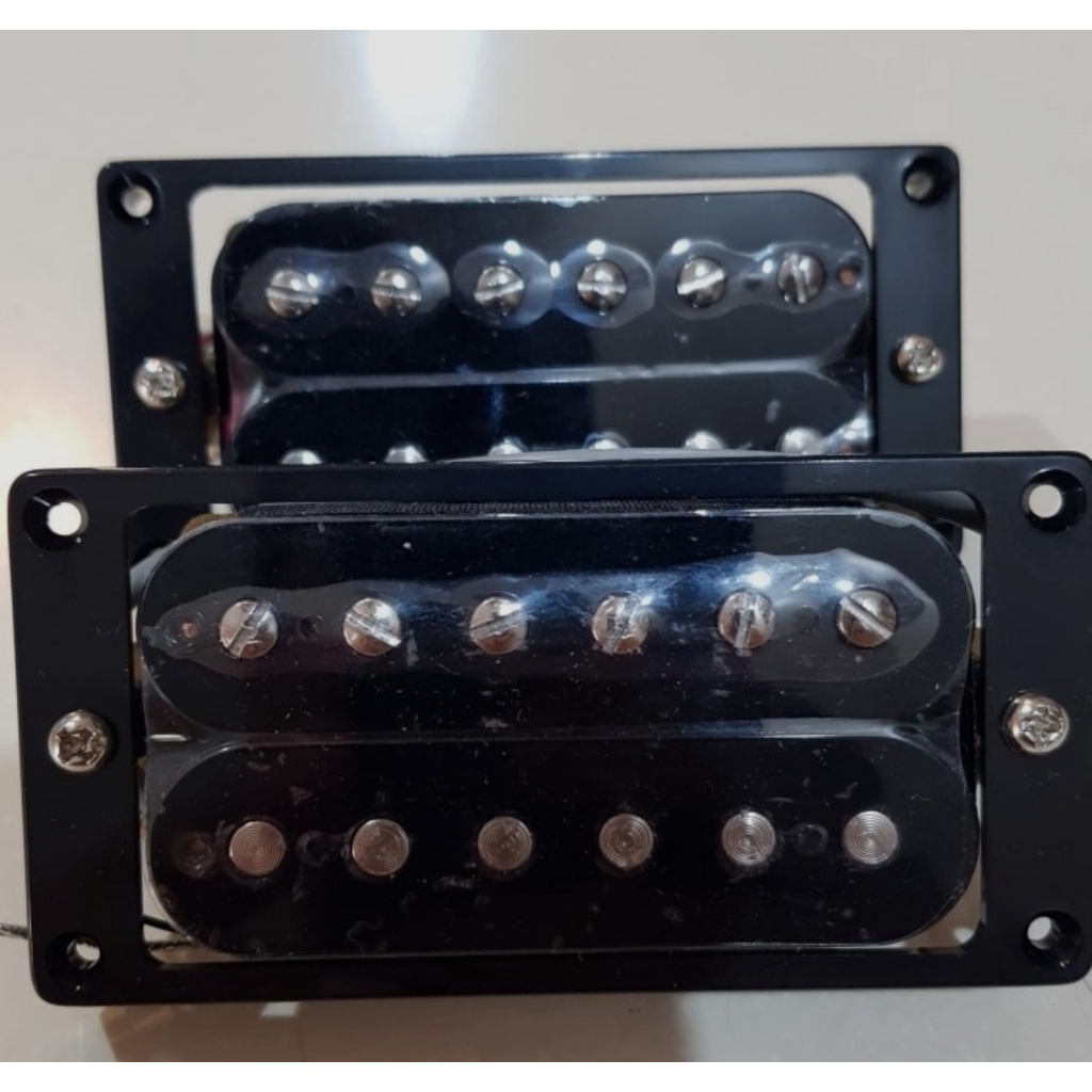Korean Electric Double Humbucker Guitar Pickup - Black | Shopee Philippines