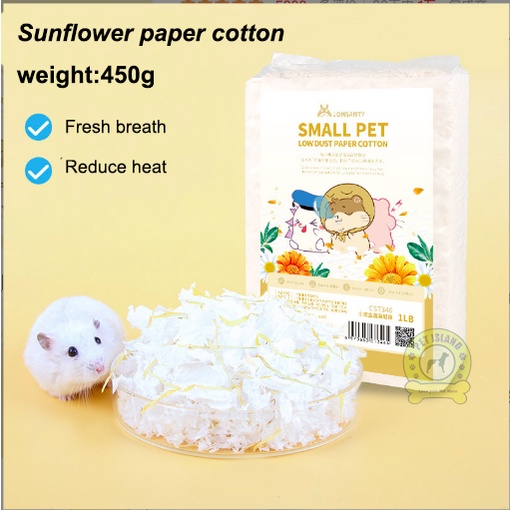 Small Animal Paper Cotton Bedding Hamster Bedding 450g | Shopee Philippines