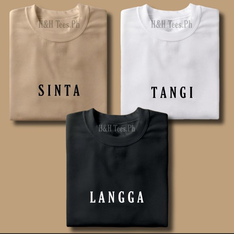 Tangi, Sinta, Langga tshirt design | Unisex american size | Shopee ...