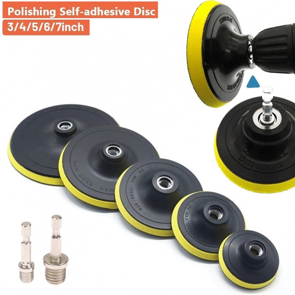 DHEART~Polishing Plate Grinder Polishing Disc Hex Shank Shank Stainless ...