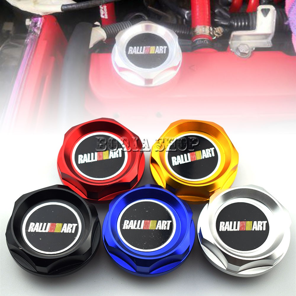 Ralliart Racing Engine Oil Cap Oil Fuel Filler Cover Cap For Mitsubishi ...