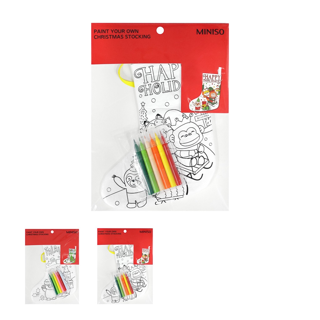 MINISO Mini Family Christmas Series Painting | Shopee Philippines