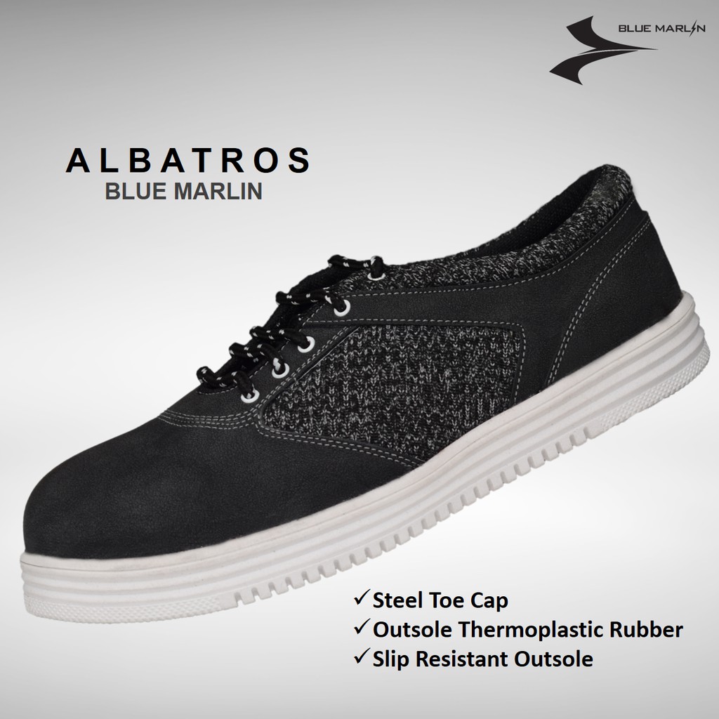 Blue Marlin Albatros Safety Shoes Work Shoes (Iron Tip) | Shopee ...
