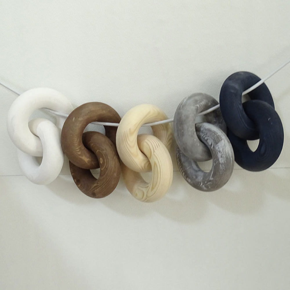 Handmade Wood Chain Decoration For Living Room Farmhouse Decor Wood ...