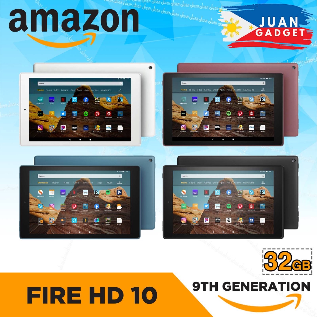 Amazon Fire HD 10 Tablet 9th Generation with Alexa, 10" HD Display ...